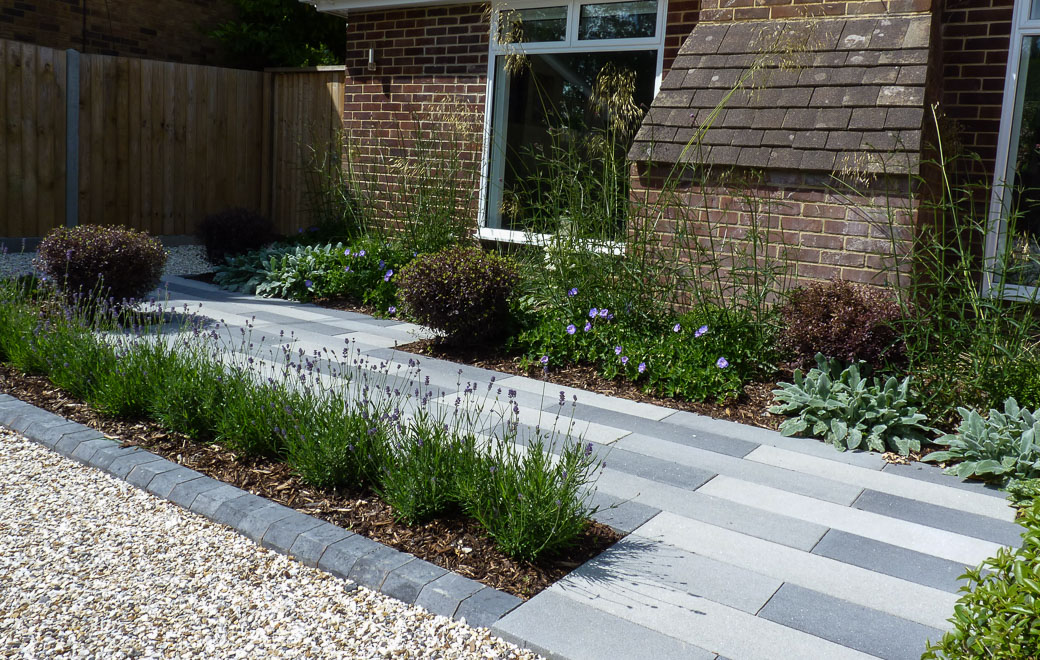 Stylish Front Garden Contemporary Driveway Design Ideas